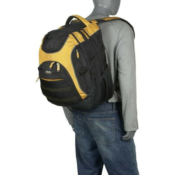 Lucas | Bags | Lucas Deluxe Expandable Laptop Backpack | Poshmark